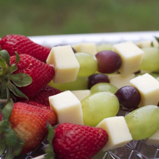 Fruit & Cheese Kabobs- Easy Cookout Appetizer - Divas Can Cook