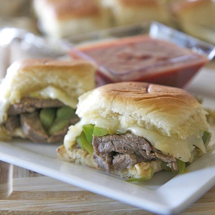 Philly Cheesesteak Sliders ~ So Good!