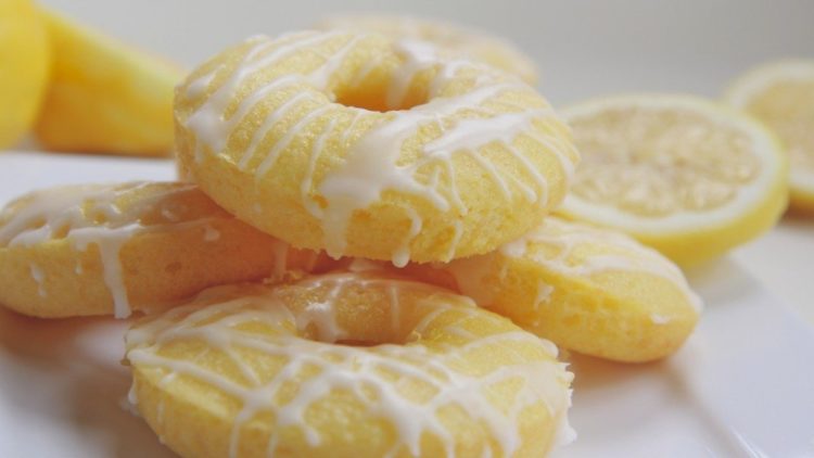 Baked Lemon Cake Donuts Recipe ~ Fluffy & Moist