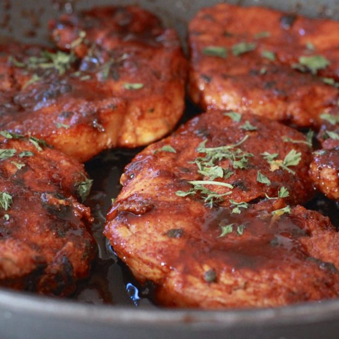 Sweet & Spicy Coca-Cola Glazed Turkey Chops - Divas Can Cook