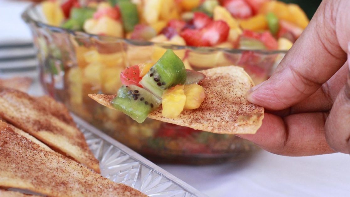 Fruit Salsa Cinnamon Tortilla Chips Recipe