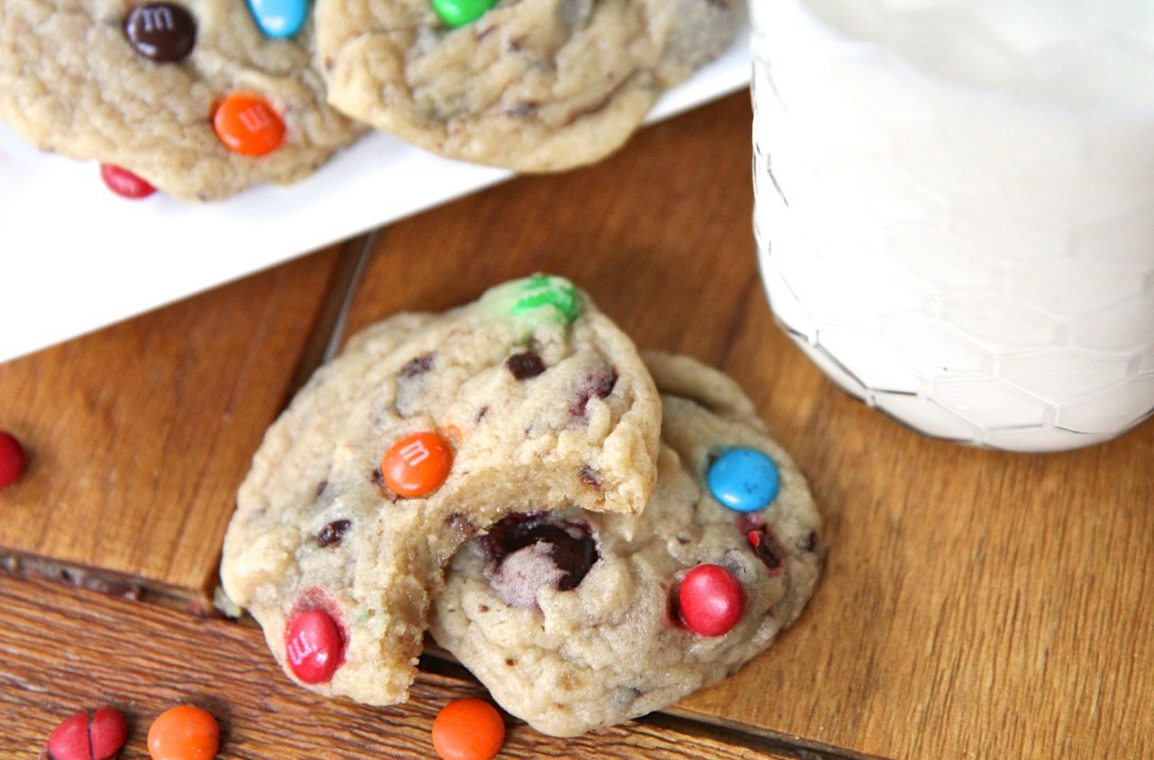 Chewy M&M Cookies ~ From Scratch Recipe