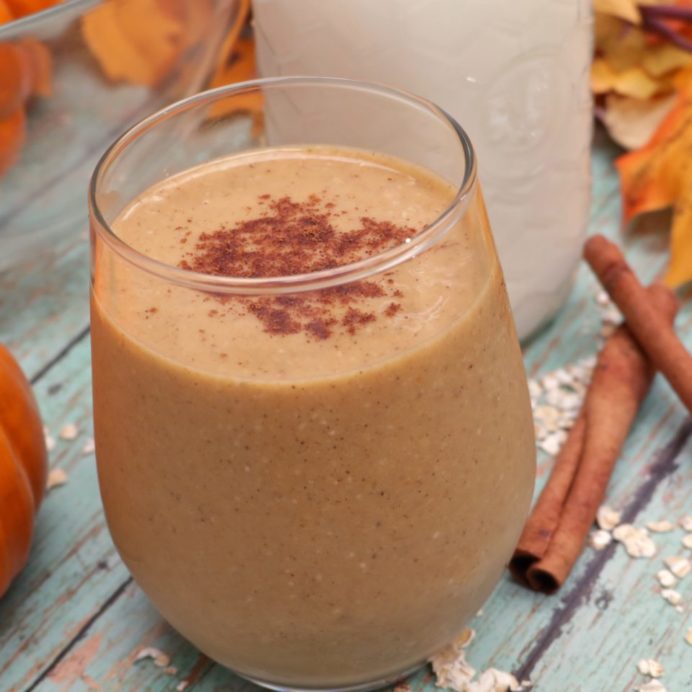 Creamy Pumpkin Pie Breakfast Smoothie - Divas Can Cook