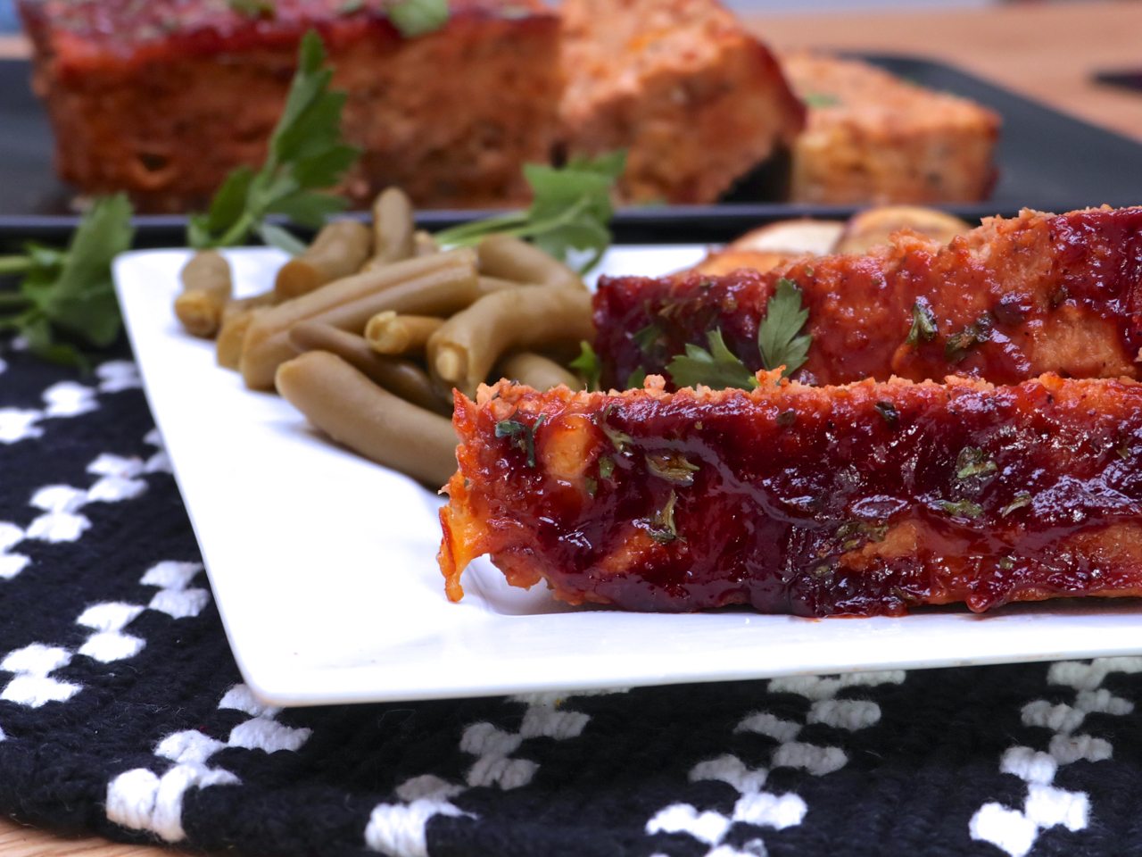 Cheesy BBQ Turkey Meatloaf