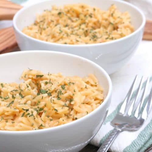 How to Make 3-Cheese Orzo Pasta