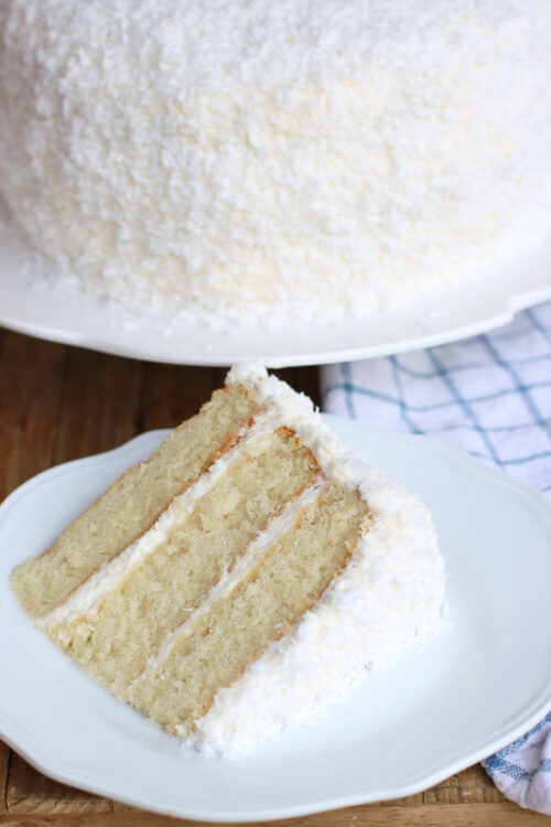 Best Homemade Coconut Cream Cake Recipe- Whipped Frosting