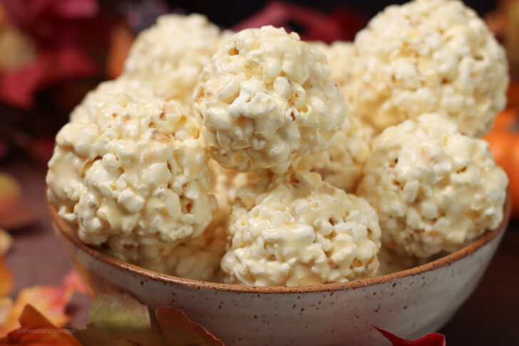 3-Ingredient Soft Chewy Marshmallow Popcorn Balls Recipe