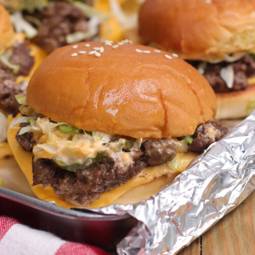 Ultimate Homemade Big Mac Sliders + Big Mac Sauce Recipe