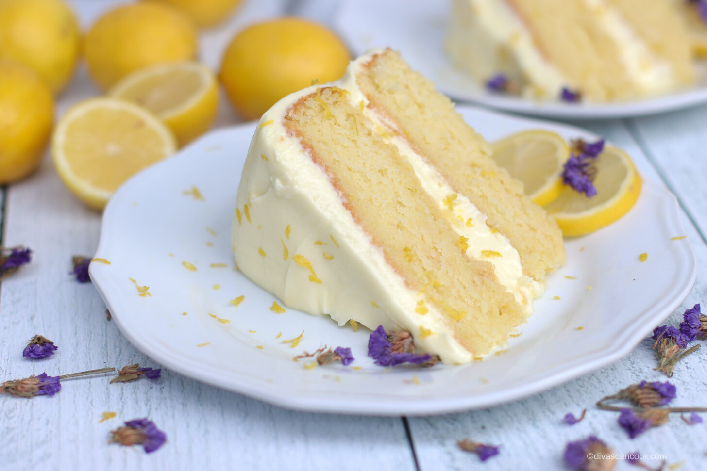 Real Lemon Cake- The BEST Recipe w/ Lemon Cream Frosting