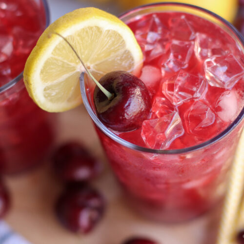 The BEST Cherry Lemonade Recipe - All-Natural